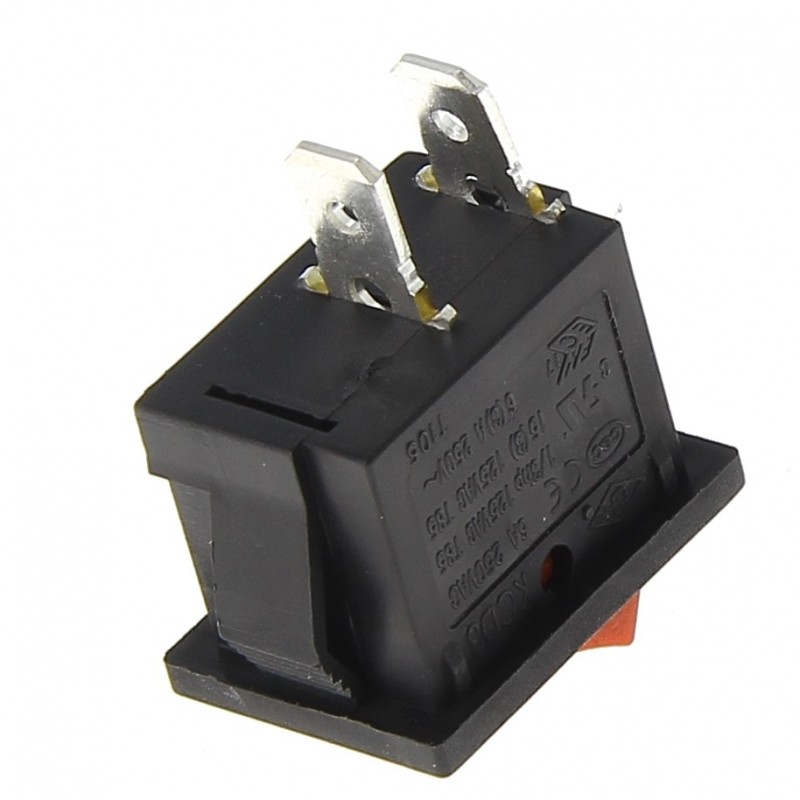 Interrupteur 2 cosses KCD3, 6 Amp