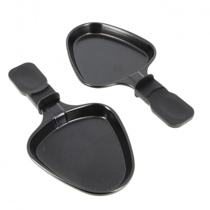 Poêlon triangulaire pour raclette, jeu de 2